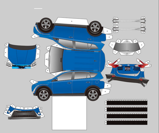Toyota Rav4 Papercraft