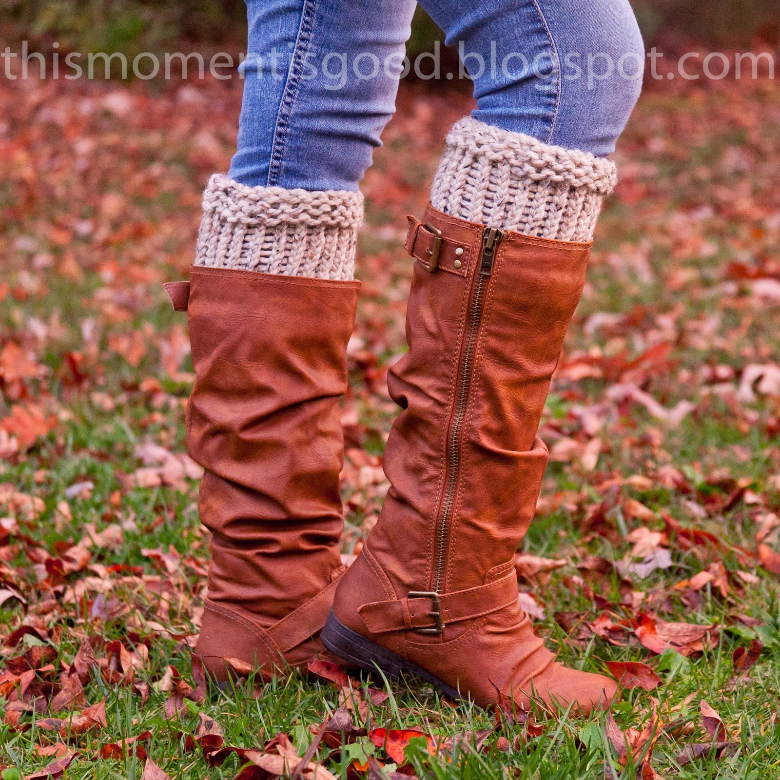 LOOM KNITTING: BOOT CUFF | Loom Knitting by This Moment is Good!