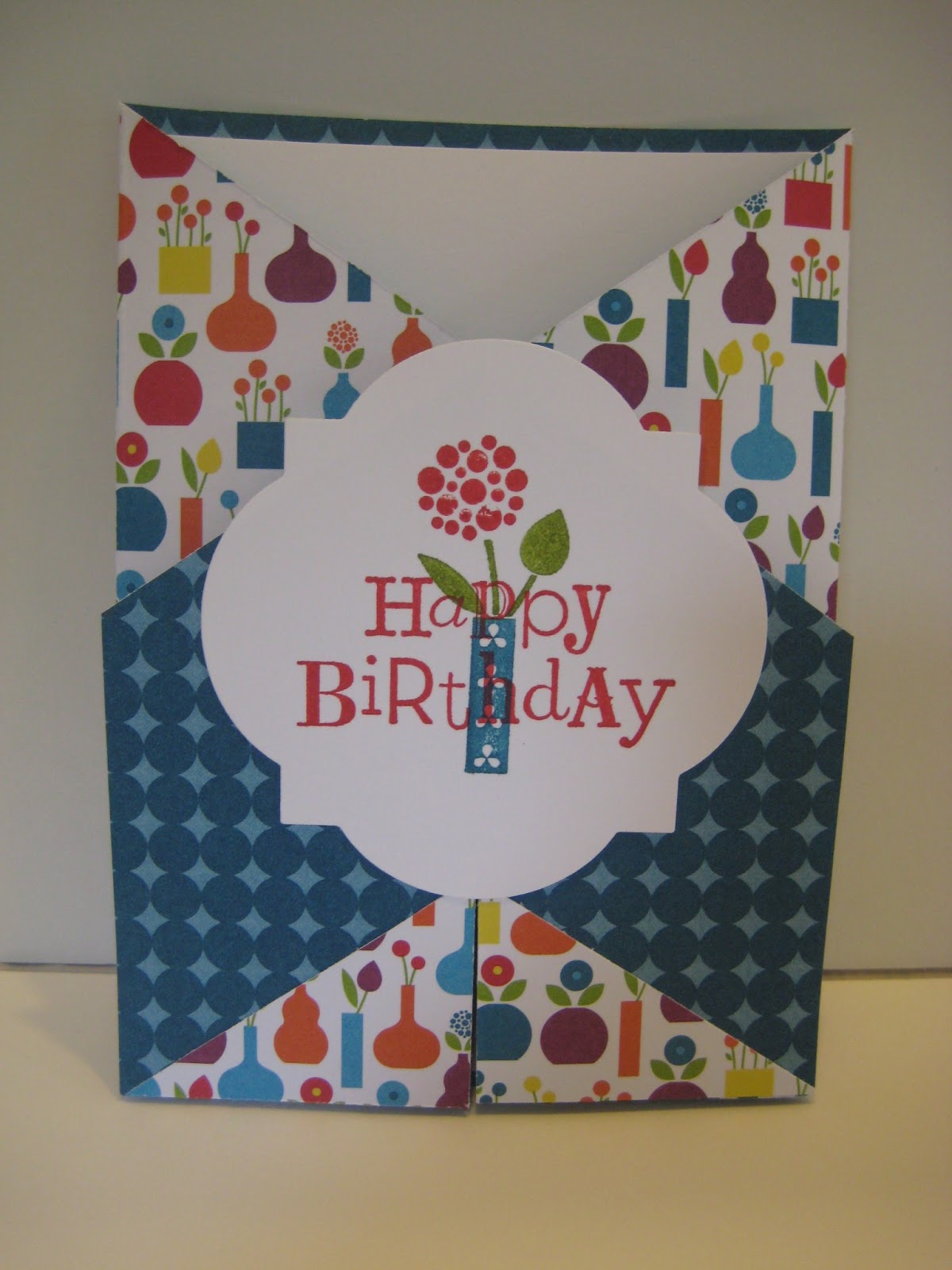 Great Minds Ink Alike: Fun Fold Birthday Card