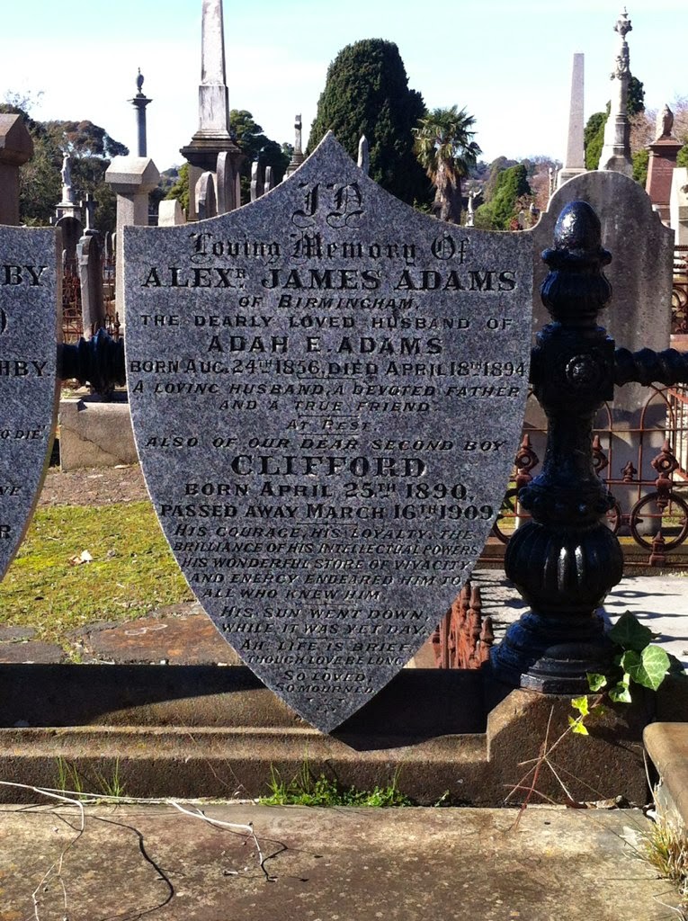 Not Mentioned in Dispatches: A.G. Adams' father - Alexander James Adams