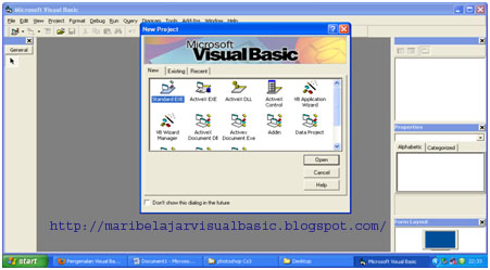 Mengenal visual basic 6.0 | Belajar Visual Basic 6.0