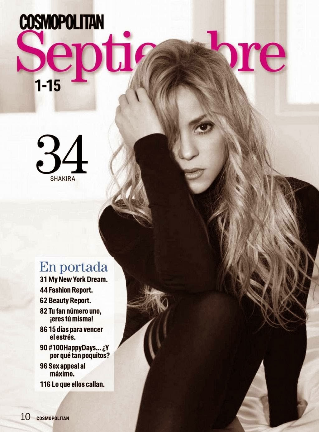Shakira Medicine: Shakira en la portada de la revista Cosmopolitan, México