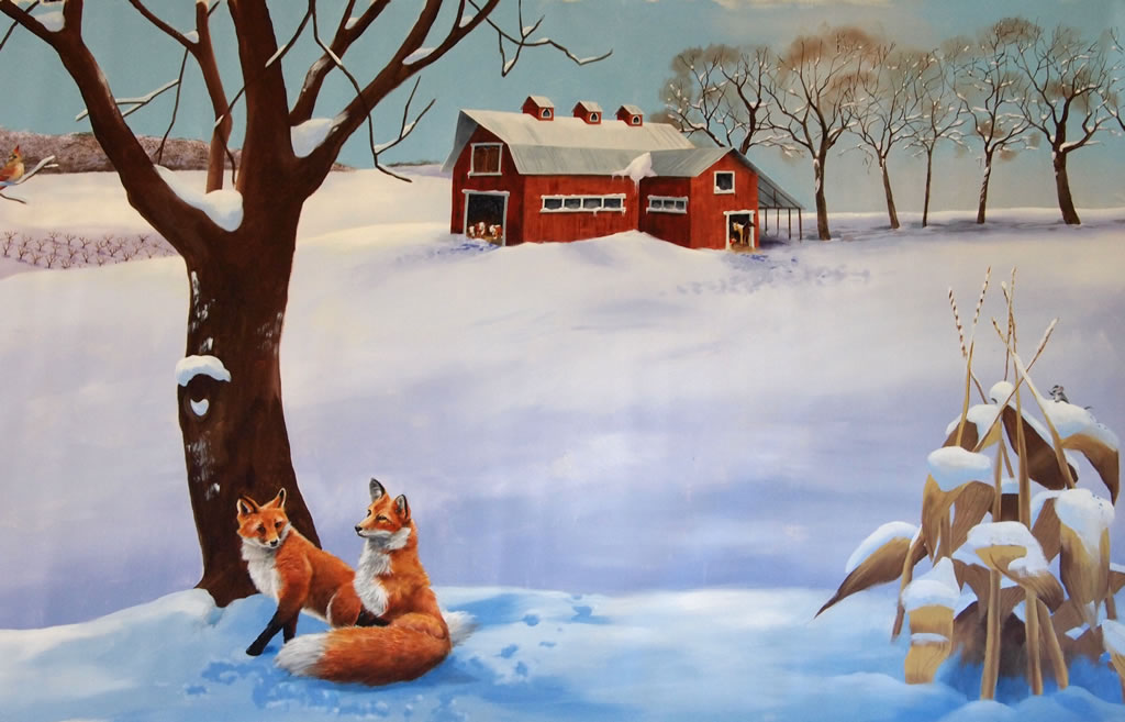 Kaaren's Art and Author Blog: The Winter Mural
