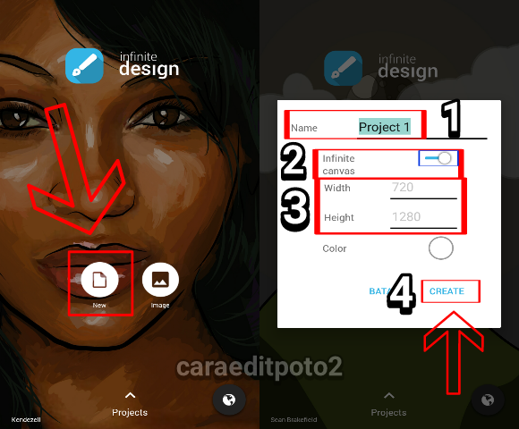 Cara Menggunakan Aplikasi Infinite Design