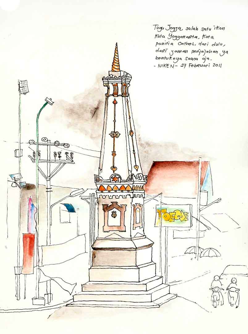 Indonesia's Sketchers: Tugu Jogja, Sebuah Pengingat