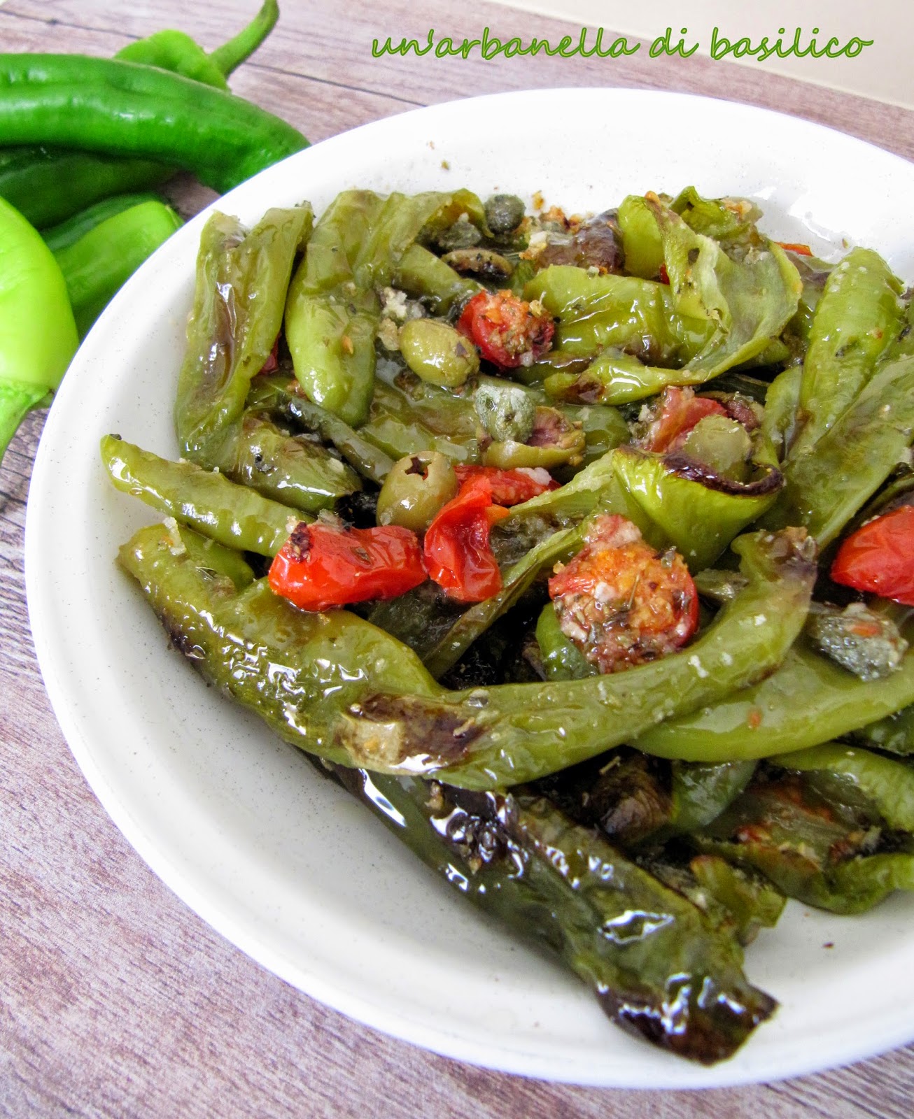 un'arbanella di basilico: Le ricette con i peperoni per LIGHT & TASTY