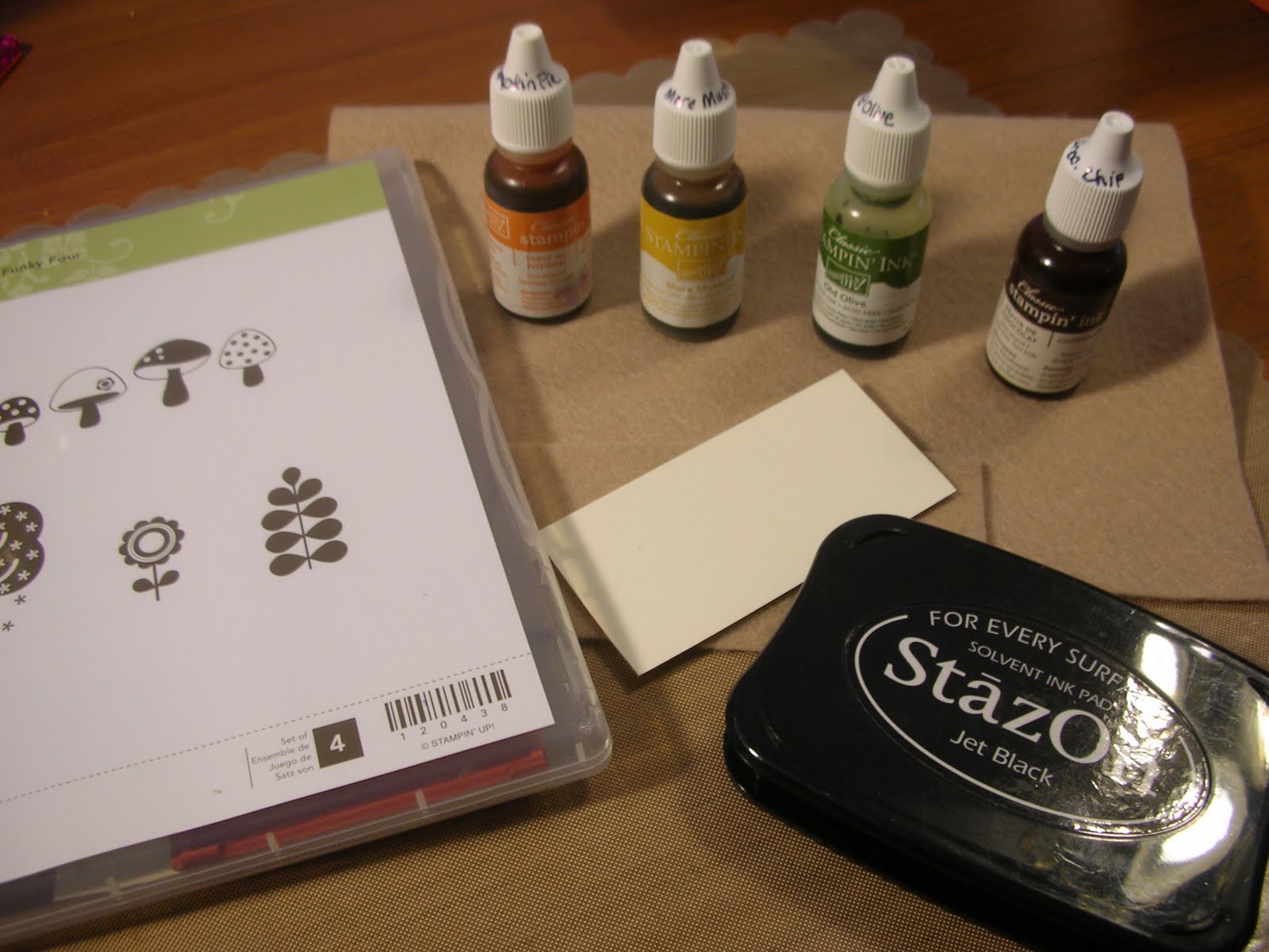 Inking It Up With Cathy: Technique Tuesday - Felt Ink Pad Technique....