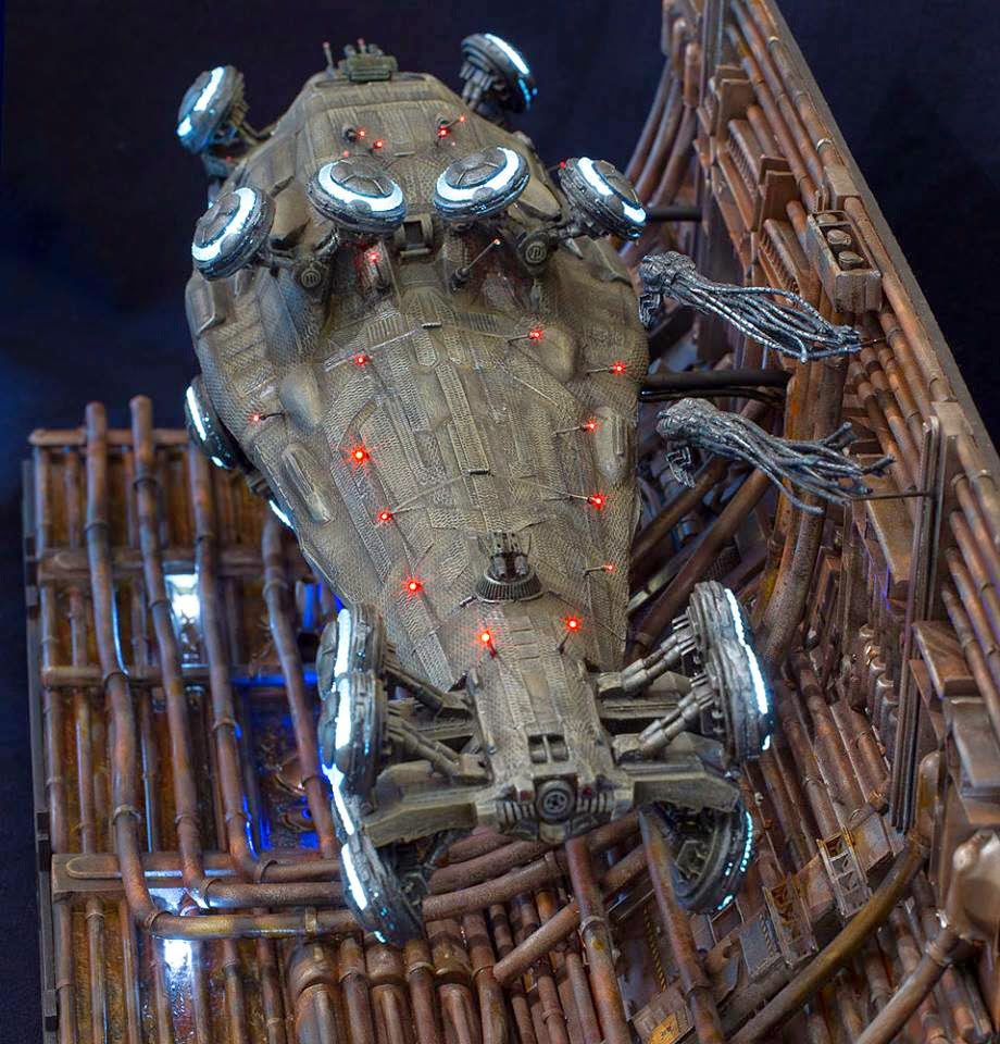 Star Tuga Wars: The Neb MKII Hovercraft Matrix Diorama