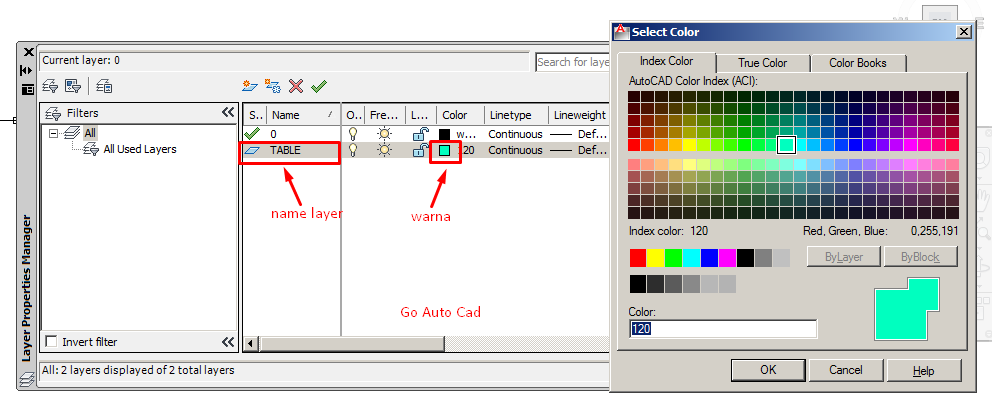 Post 55 : Bekerja Dengan Layer | Mengaplikasikanya Layer - Go Auto CAD