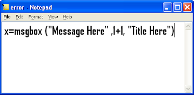 Gadget Pro: How to Create Fake Error Message Using Notepad