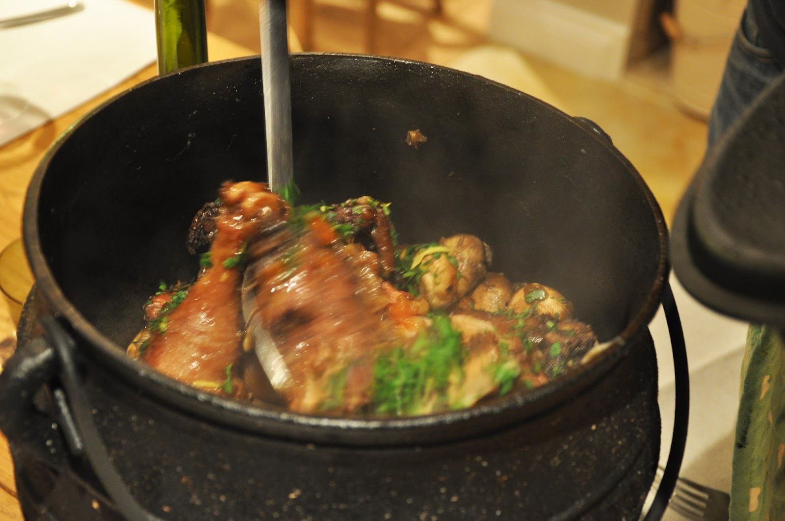 Fire and Food: Cockerel au Vin - A Tale of Two Cockerels