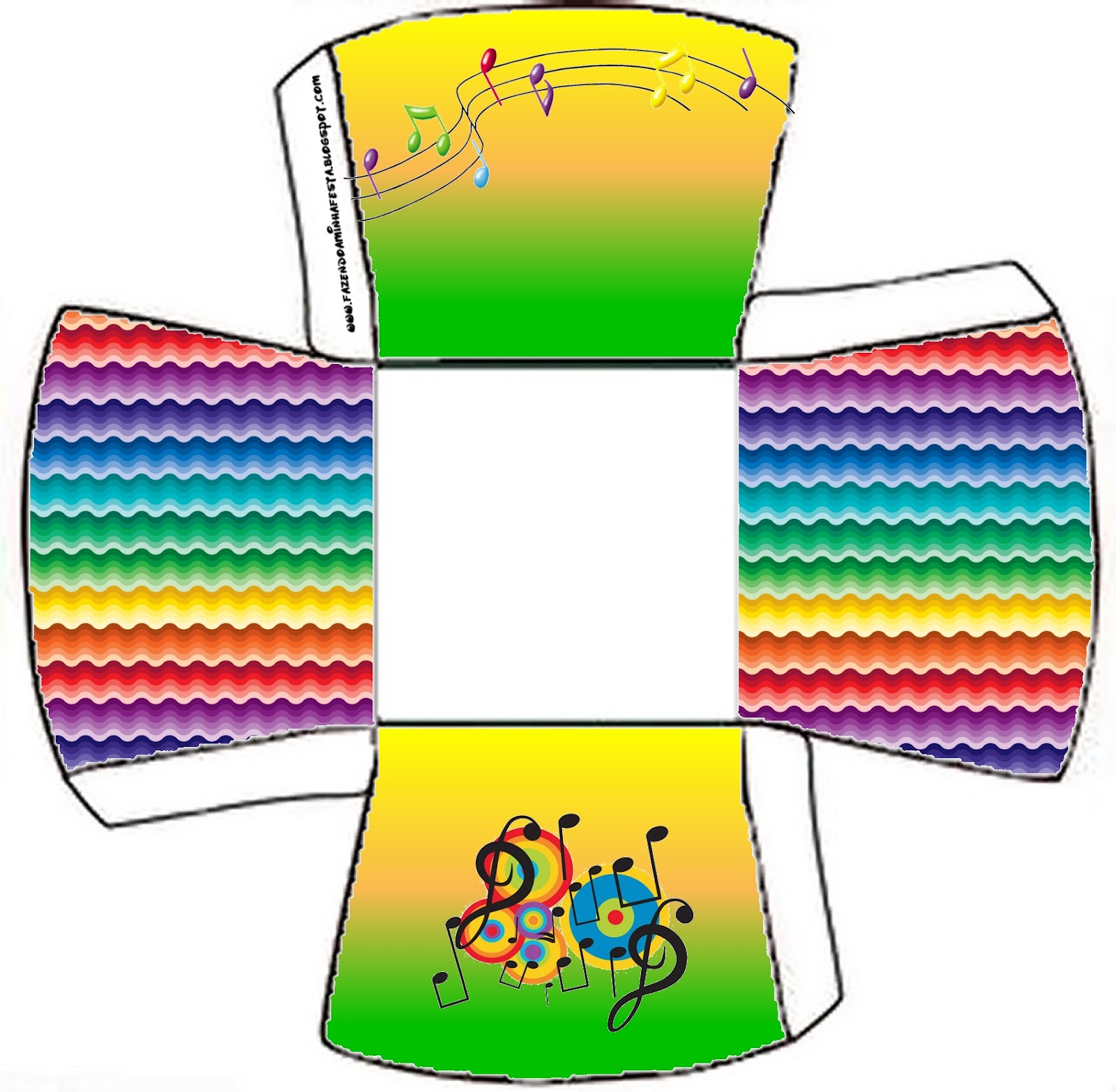 Music Birthday Party: Free Printable Boxes. - Oh My Fiesta! in english