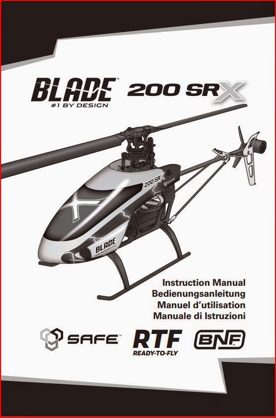 Eriks Modellbau Blog: Blade 200 SRX BNF RTF Deutsche Anleitung