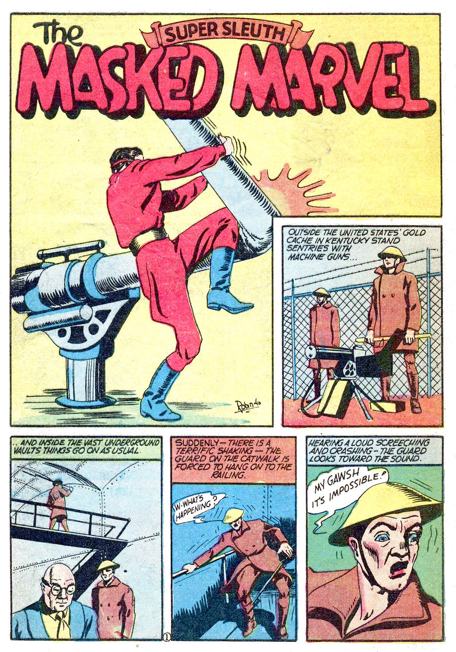 Pappy's Golden Age Comics Blogzine: Number 2019: The Masked Marvel’s ...