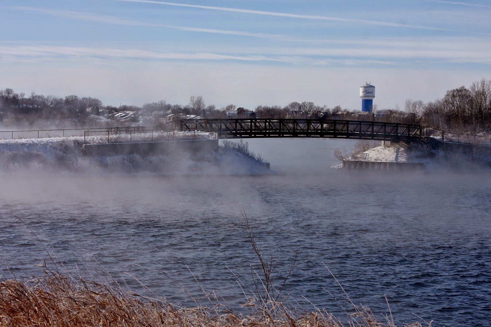 Reflections: Ada Hayden Heritage Park: Nov 27, 2014: Bridge in the Mist