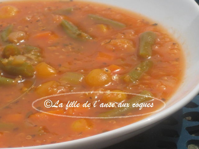 La fille de l'anse aux coques: SOUPE AUX HARICOTS VERTS ET AUX PETITES ...