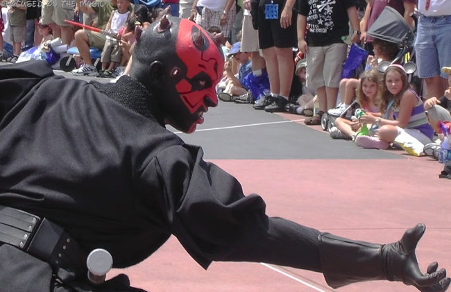 Wordless Wednesday~ Darth Maul Strikes A Pose Focused On The Magic Wordless Wednesday~ Darth