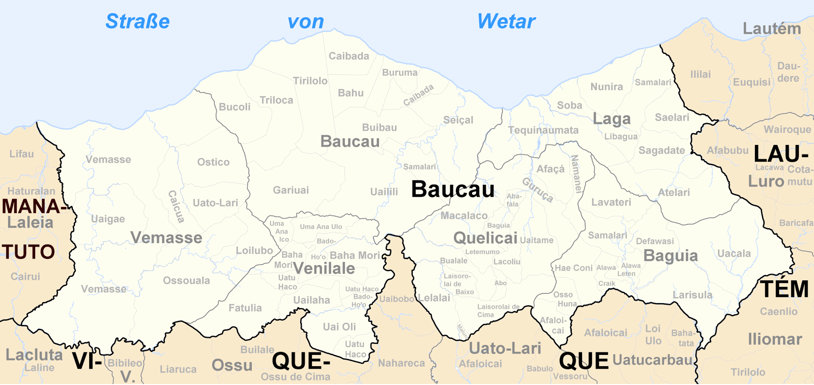 DISTRITO DE BAUCAU (BAUKAU) - Geografia Total™