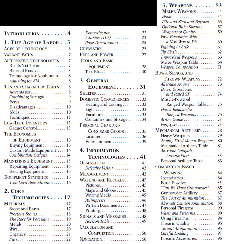 Let's GURPS: Review: Low-Tech