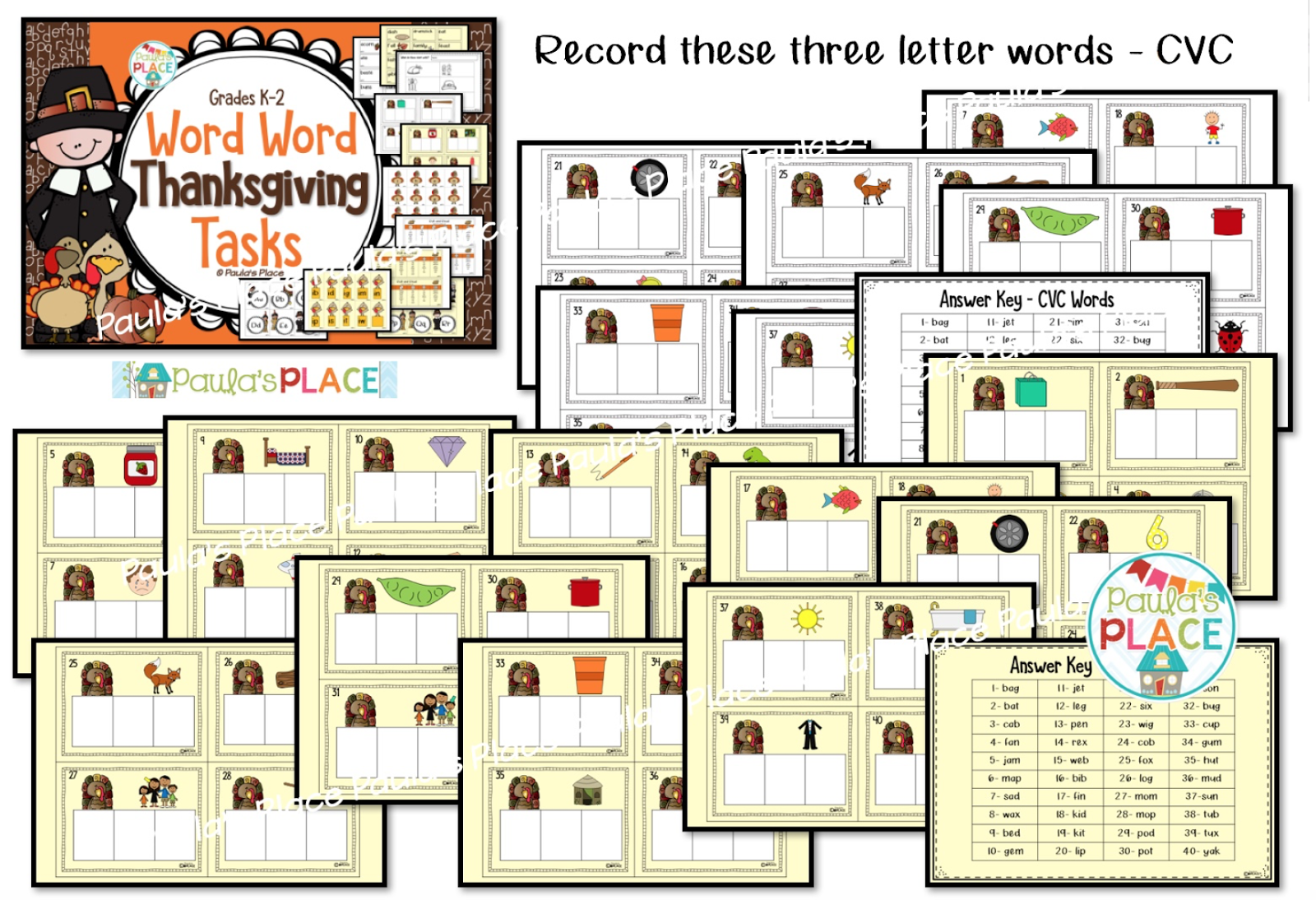 Paula's Place Teaching Resources: Let's talk turkey...and a freebie