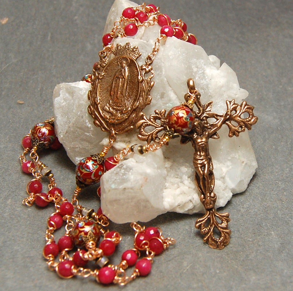 HeartFelt Rosaries: A Special SALE of Bronze Wire Wrap Rosaries!