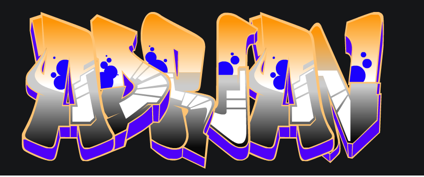 Colonias Tetuán 2015: adrian en grafiti