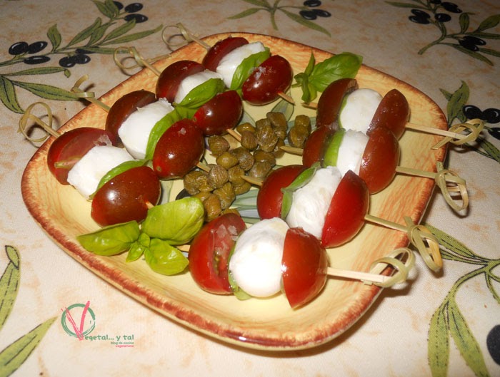 Vegetal... y tal: Pincho caprese