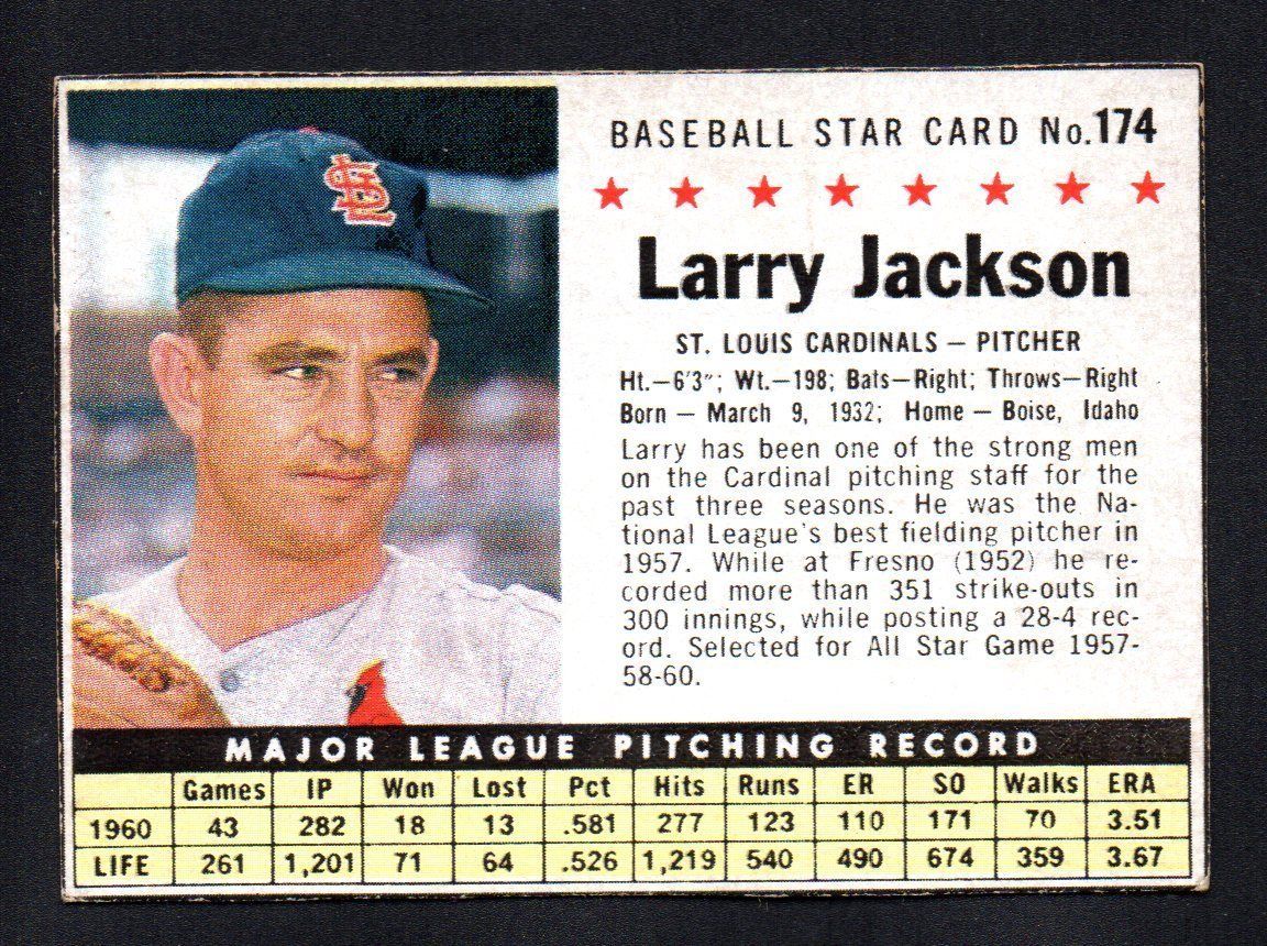 Baseball in the 1960's: Larry Jackson's Amazing 1960 Cardinals Streak