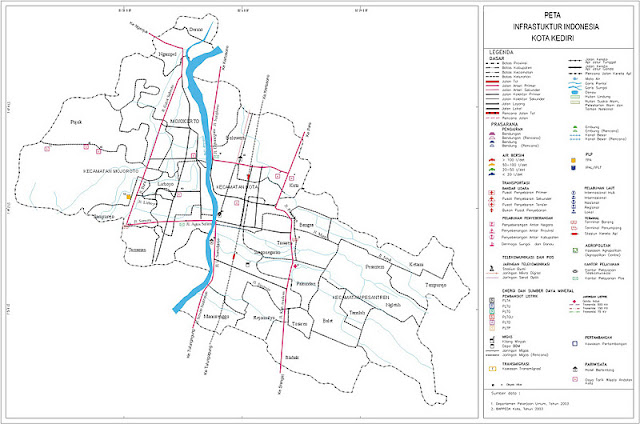 TAKJUB INDONESIA: PETA KOTA KEDIRI