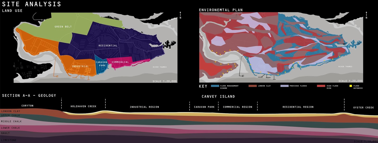 asc design: site analysis. land use. geology.