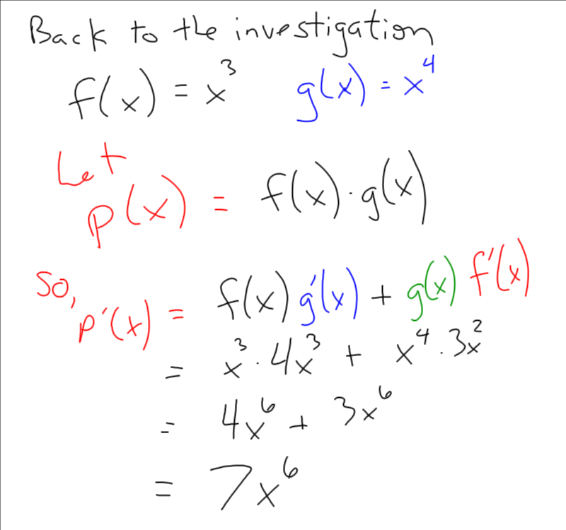 4U Calculus & Vectors: Product Rule (Part I)