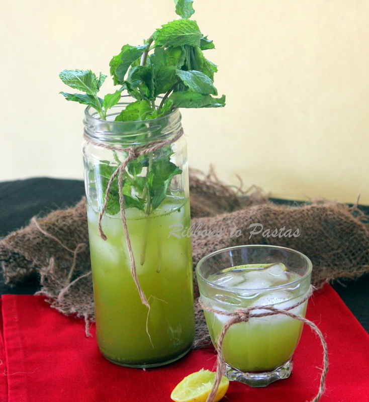 Jal Jeera / Minty Lemon Drink - Ribbons to Pastas