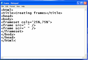 Kavali: CREATING FRAMES IN HTML