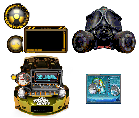 Skin winamp keren 3d tuning - flippag