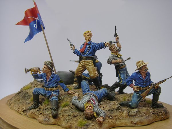 ---PAINTED HEROES---: Custers Last Stand 54mm Andrea Miniatures