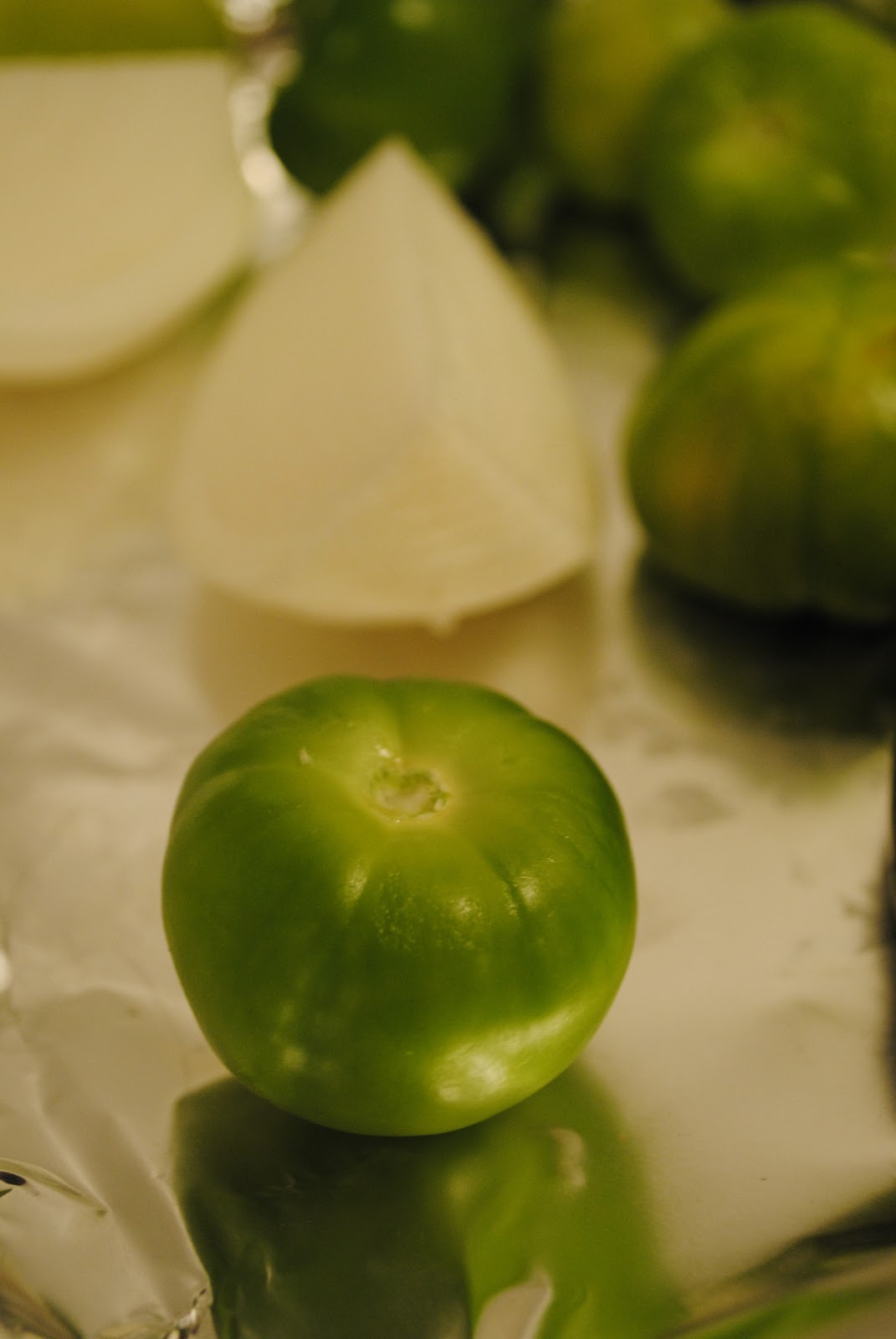 Roasted Tomatillo-Avocado Salsa