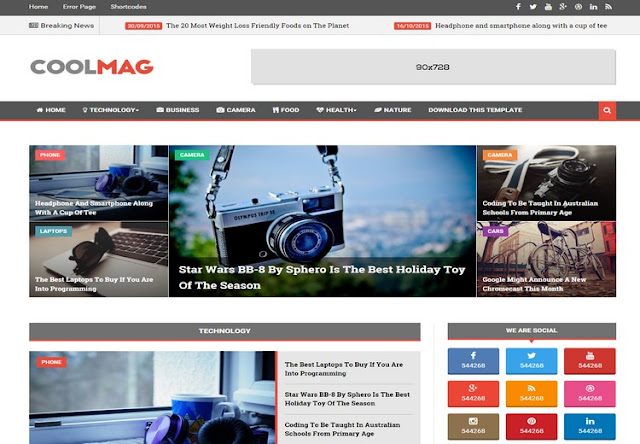 Cool Mag Blogger Template