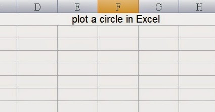 Yufan-fansbook: [EXCEL]-在Excel中畫圓_01, Plot a circle in Excel_01