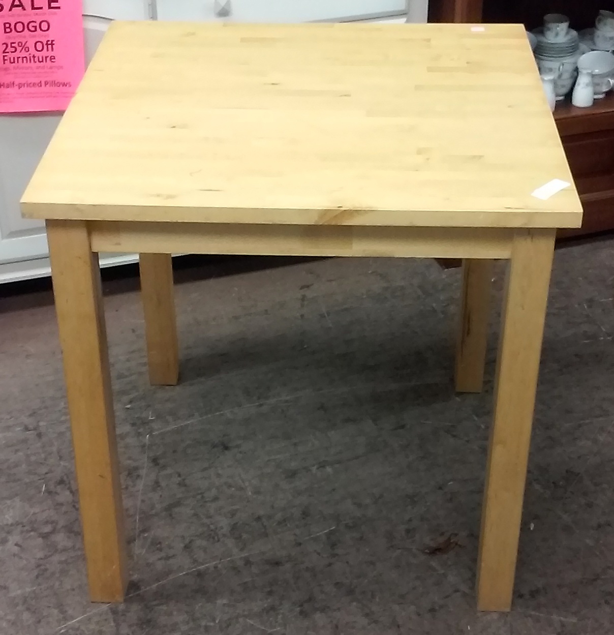 UHURU FURNITURE & COLLECTIBLES: SOLD #25384 Birch Butcher Block 29 ...