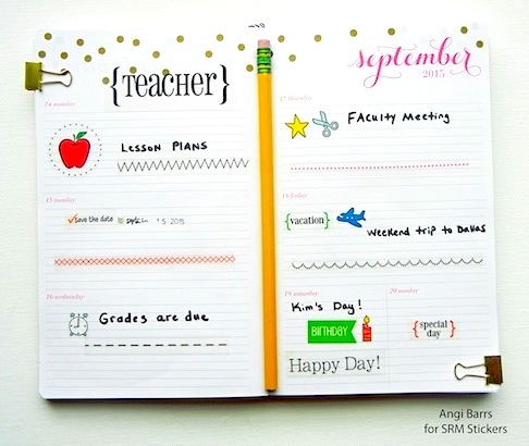 SRM Stickers: Teacher Planner by Angi