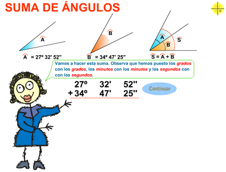 Matemáticas 6º de Primaria: SUMAS Y RESTAS DE ÁNGULOS