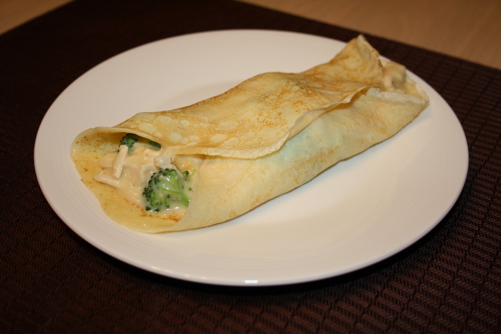 Scrapping Outside The Lines: Chicken & Broccoli Crepes