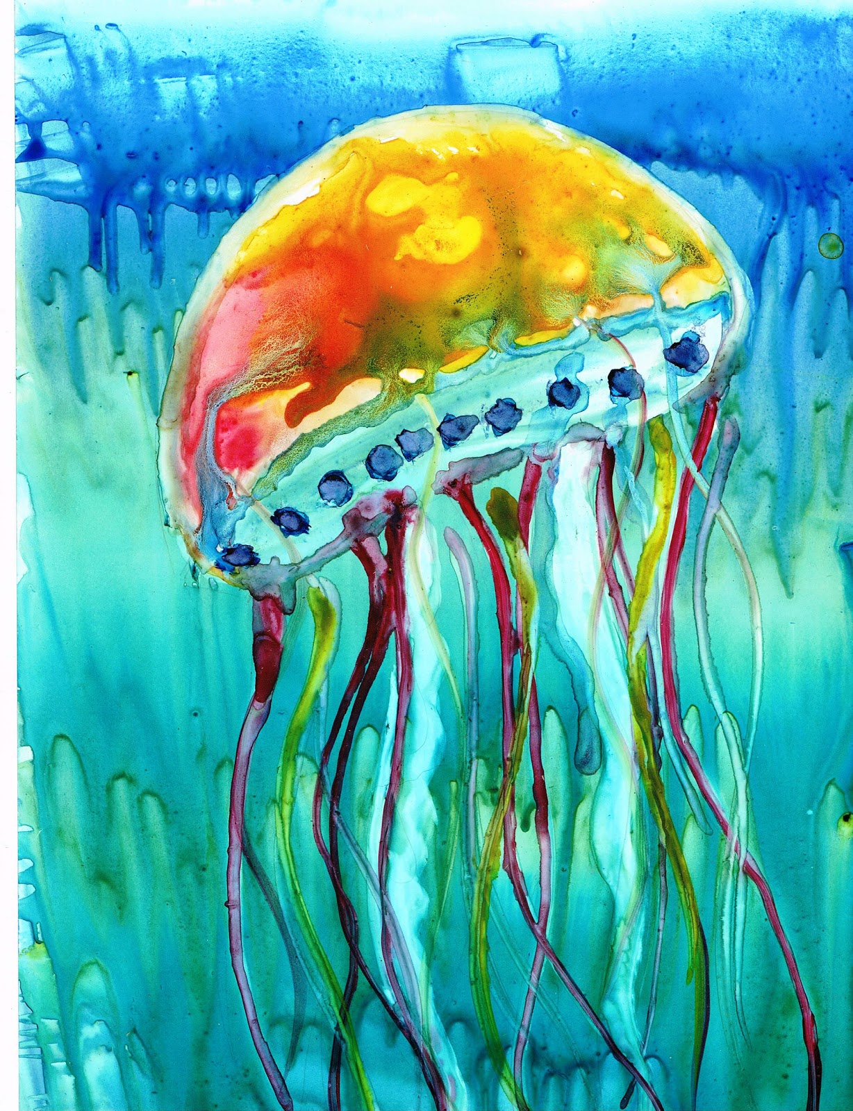 20 Greatest abstract painting jellyfish You Can Use It For Free ...