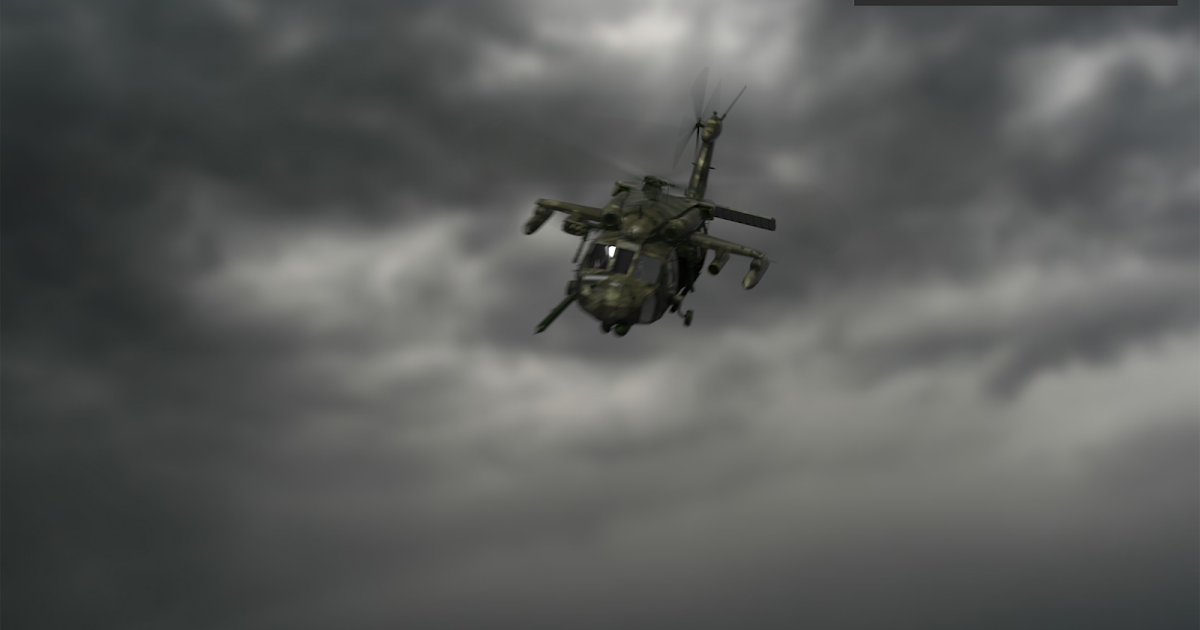 Nicky Weston CG: Hard Surface CGI Model Black Hawk Helicopter