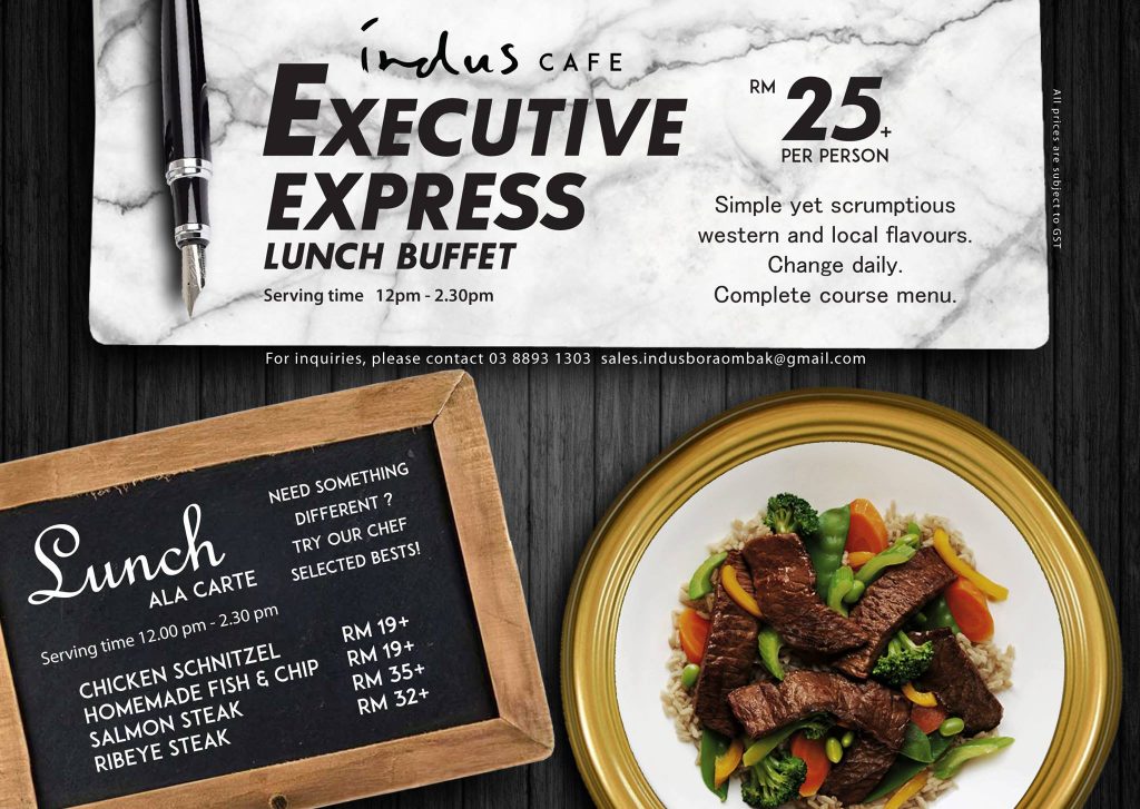 Tangga Domino CIKU: Buffett dan ala carte di Indus kafe Putrajaya