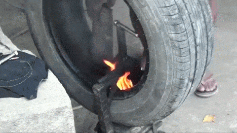 Sketchy Lifehack: How to Fix a Tire When You Have None of the Proper ...
