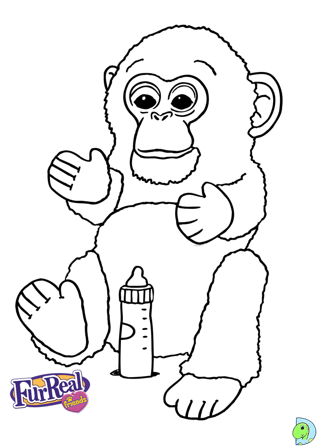 Dinokids - Desenhos para colorir: Desenhos de FurReal para colorir