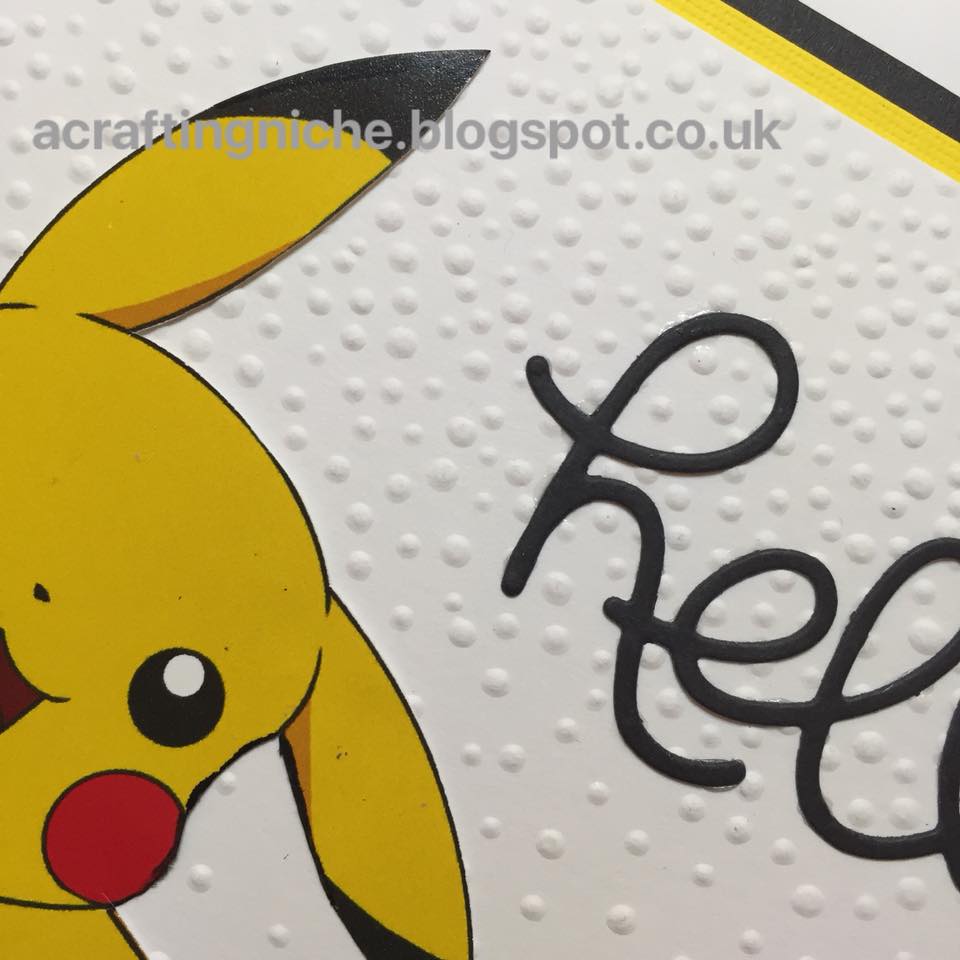 A Crafting Niche: A Pokemon Pikachu Birthday Card