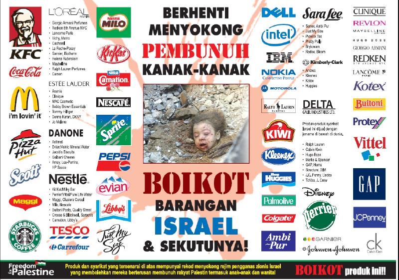 My Virgin Bitter Story: BOIKOT - Senarai Barangan & Produk Israel ...