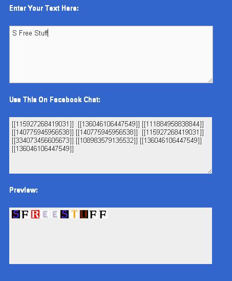 Multi Color Facebook Chat Code Generator - S-Free Stuff